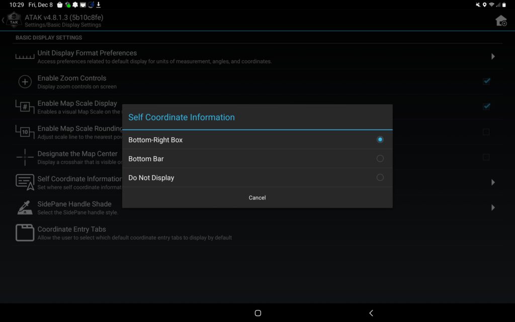 Customizing Self-Marker Data Box in ATAK - toughstump.com